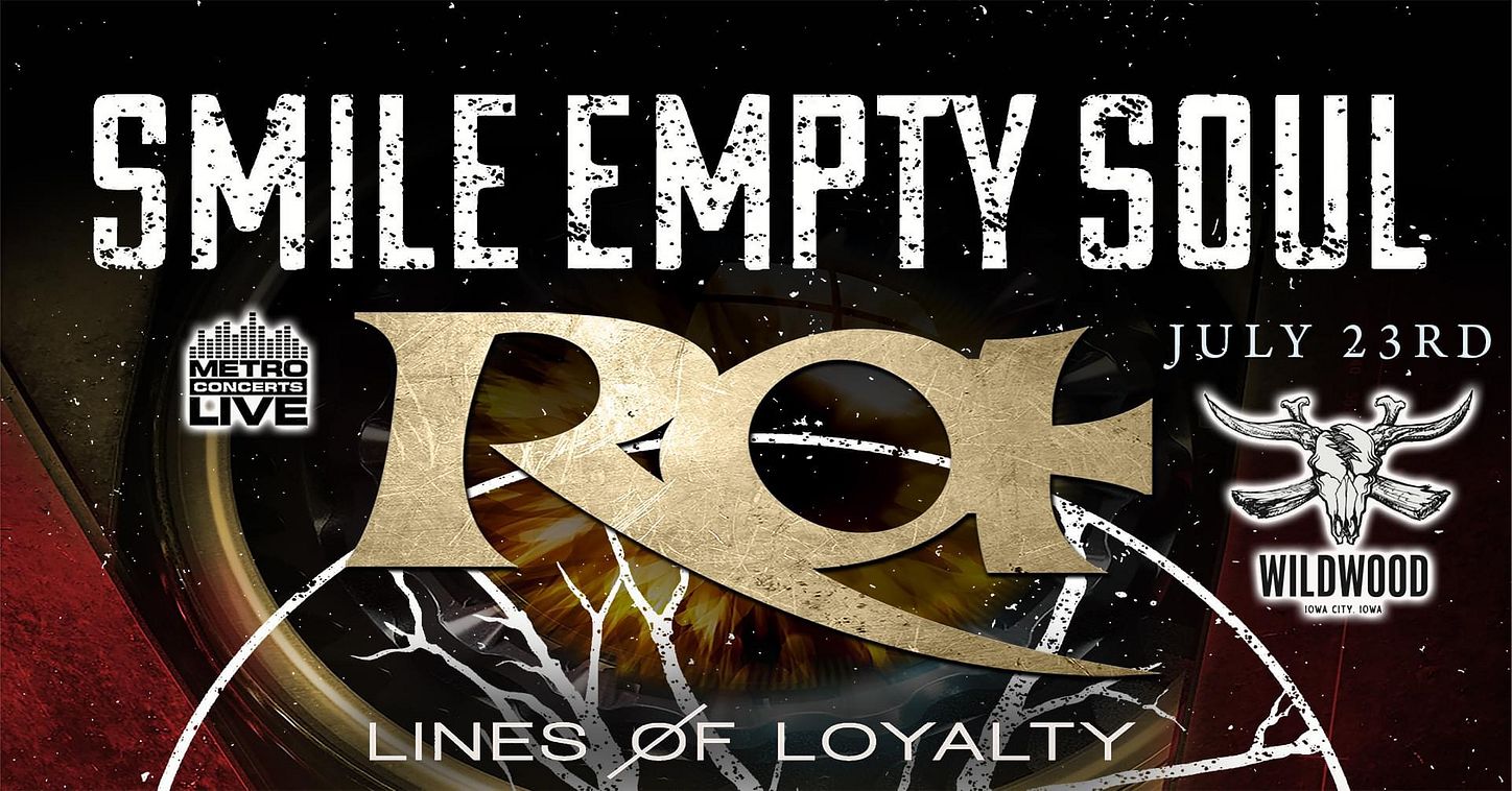Smile Empty Soul & RA Tickets at Wildwood in Iowa City by Wildwood | Tixr