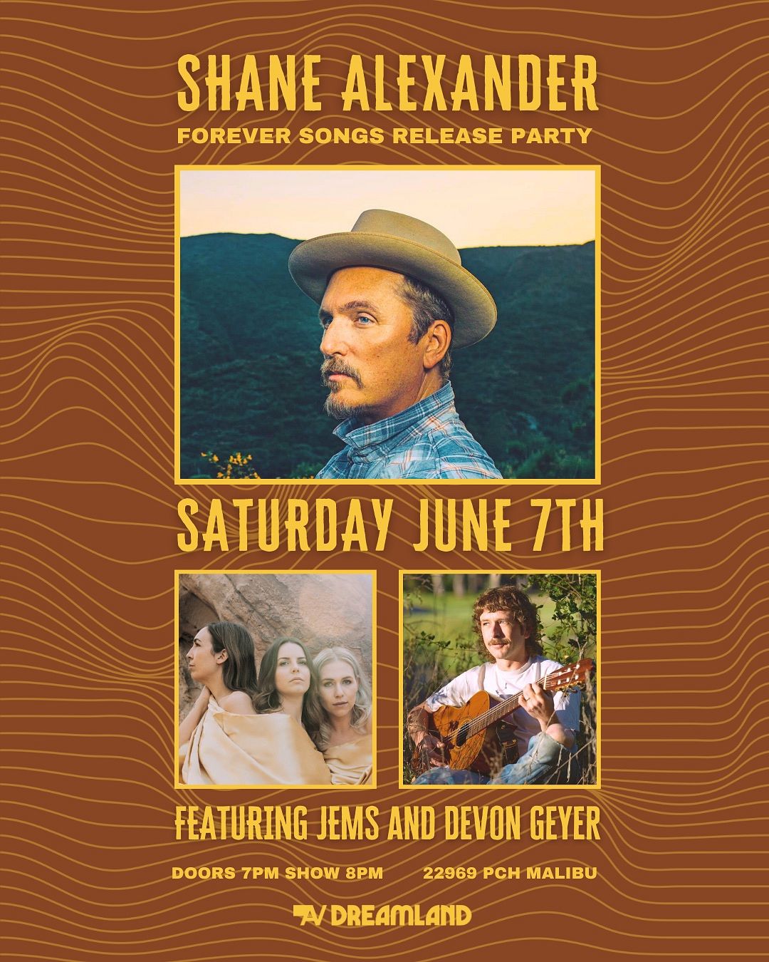 Shane Alexander Tickets at Aviator Nation Dreamland in Malibu by Dreamland | Tixr