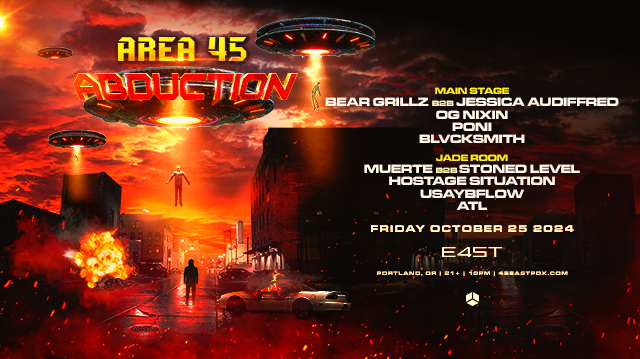 AREA 45: ABDUCTION Tickets at 45 East in Portland by 45 East | Tixr