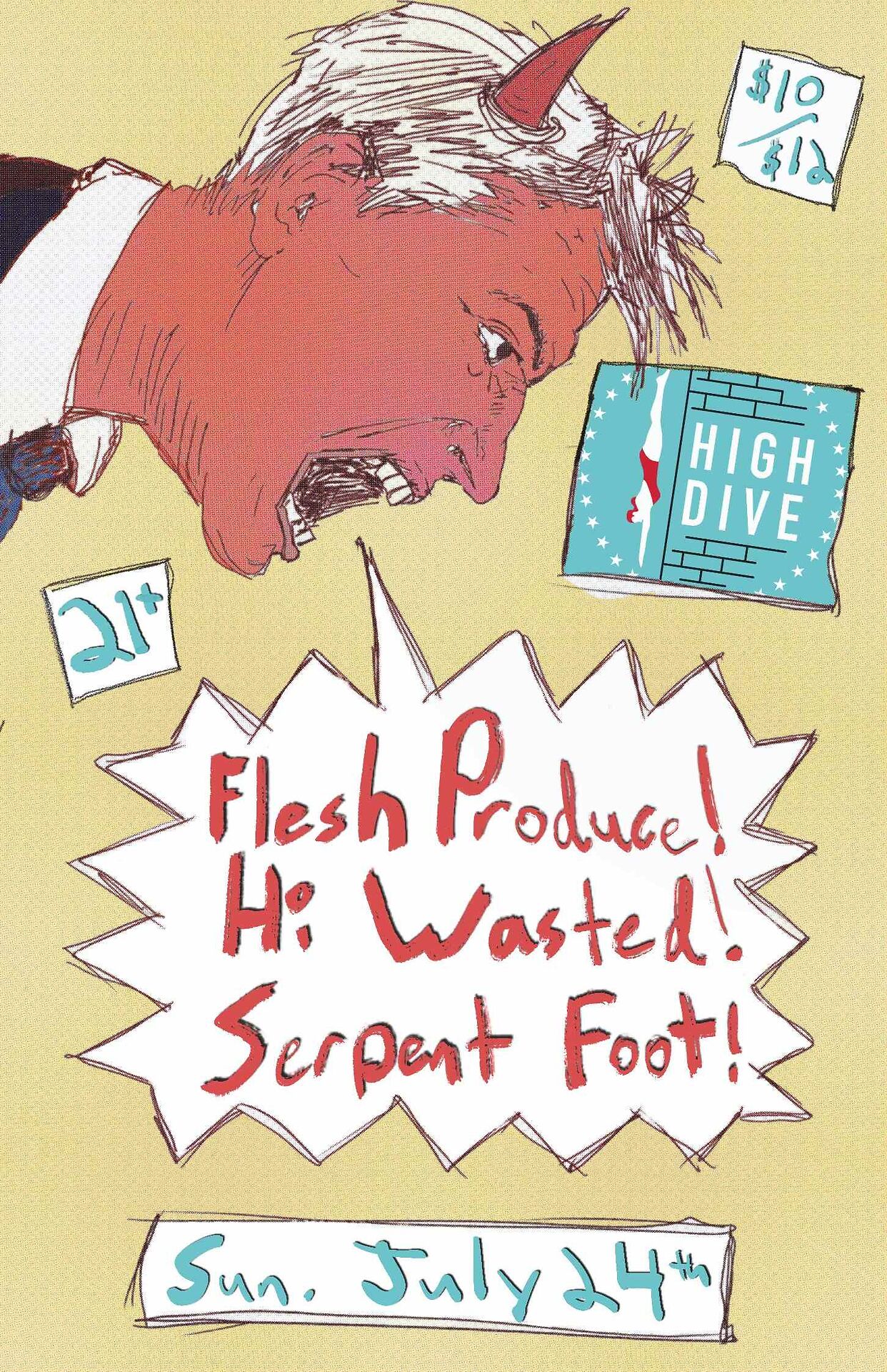 Hi Wasted w/ Serpentfoot, Cooper Valentino Tickets at High Dive in ...