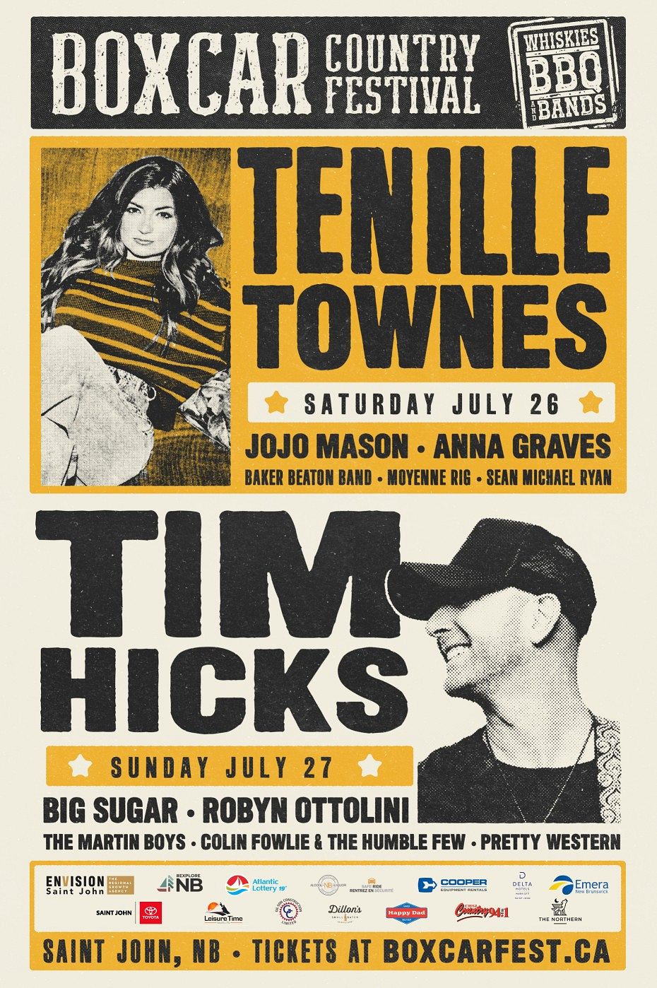 Boxcar Country Festival Tickets at Boxcar Festival Stage in Saint John ...