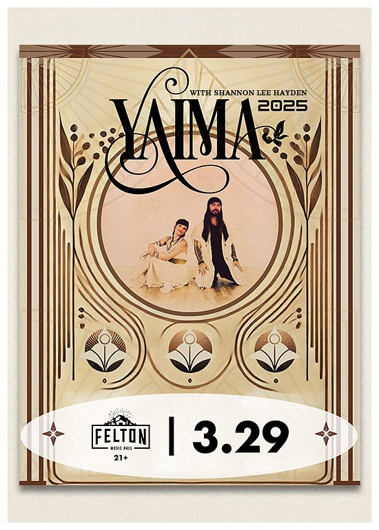 Yaima Tickets at Felton Music Hall in Felton by Felton Music Hall | Tixr