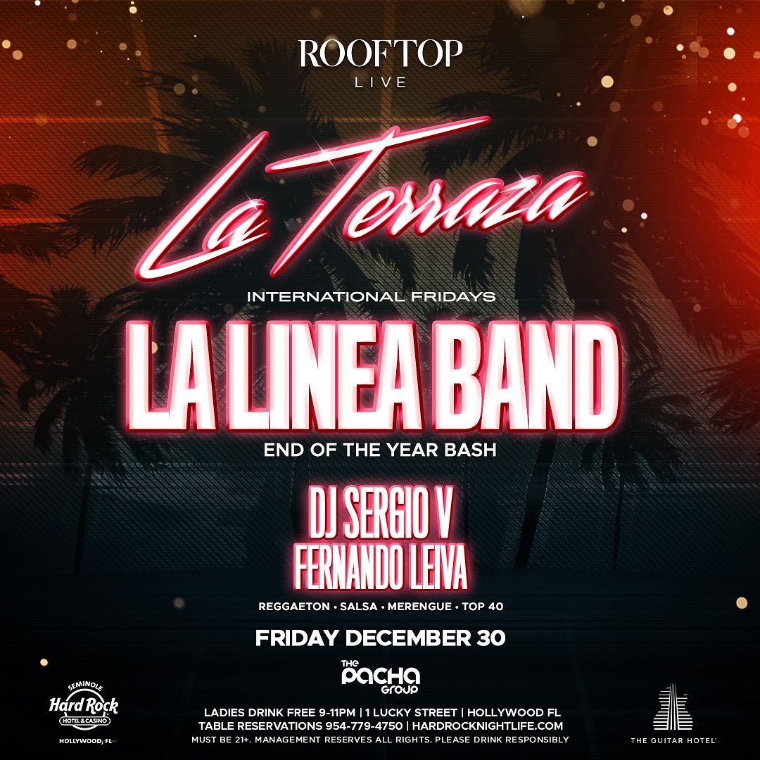 LA LINEA BAND | Rooftop Live - Hard Rock Holly Tickets at Rooftop Live ...