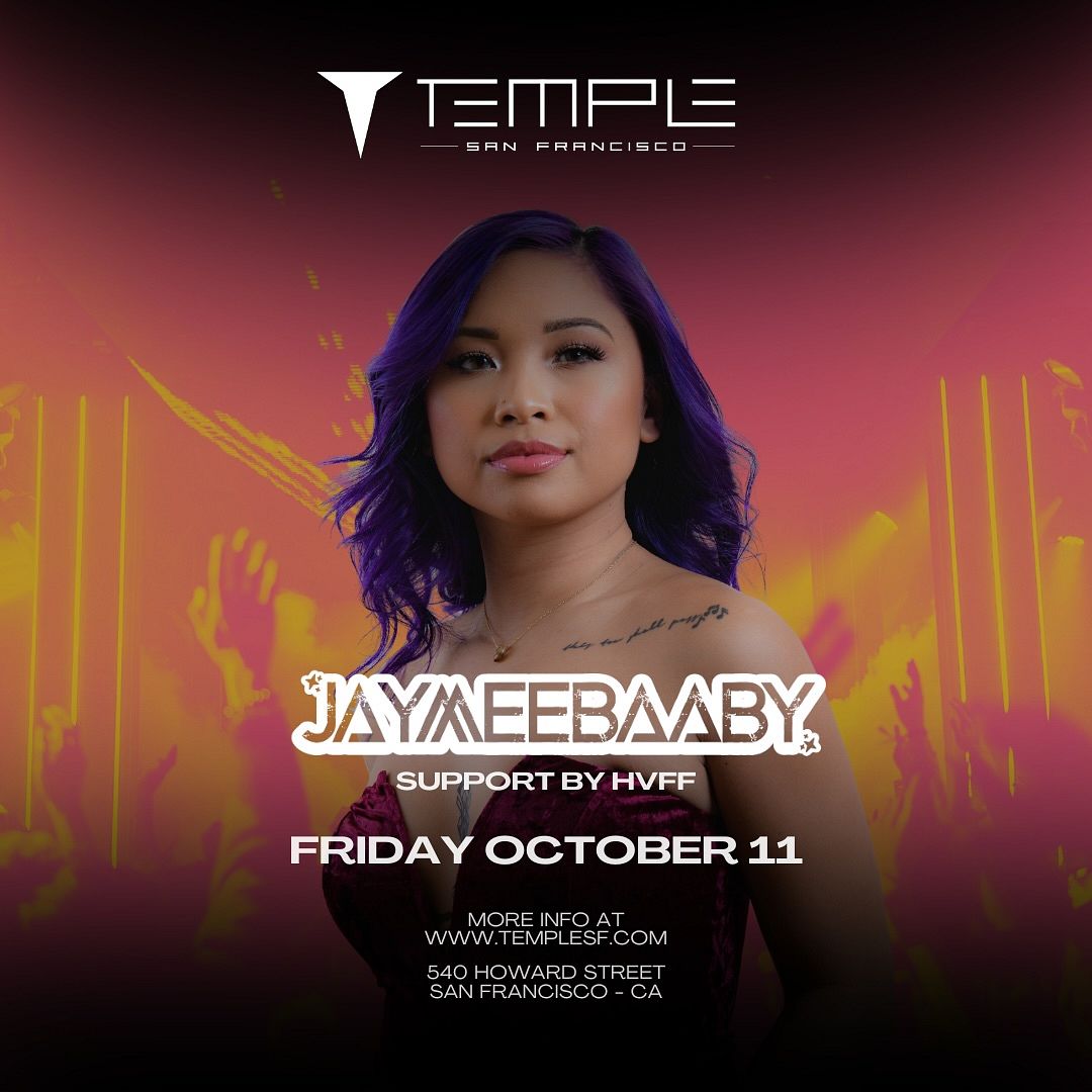 Jaymee Baaby Tickets at Temple San Francisco in SF by Temple Nightclub ...