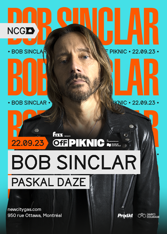 Bob Sinclar Tickets at New City Gas in Montreal by New City Gas | Tixr