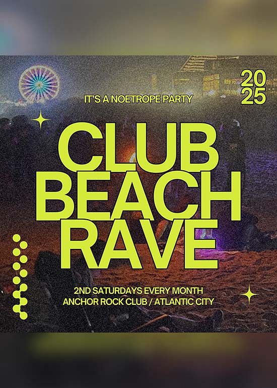 CLUB BEACH RAVE - DJ Dance Monthly Tickets at Anchor Rock Club in ...