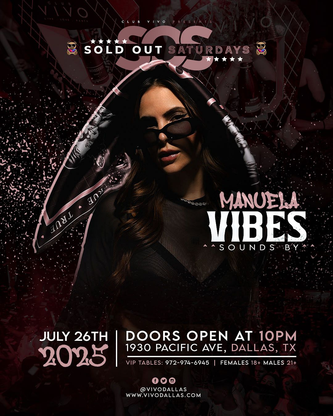 Sold Out Saturday - DJ Manuela Vibes Tickets at Club VIVO in Dallas by ...