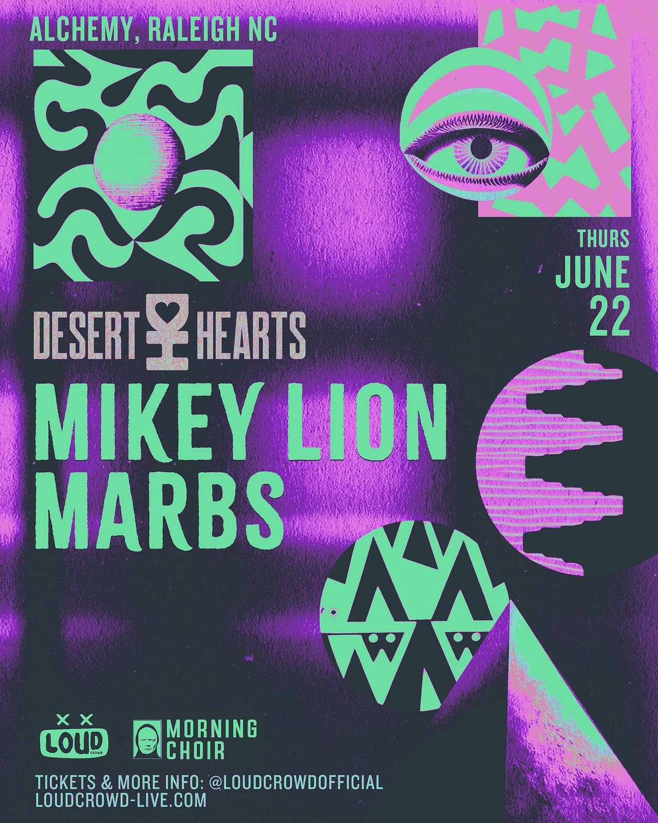 Desert Hearts: Mikey Lion & Marbs Tickets at Alchemy in Raleigh by Loud ...