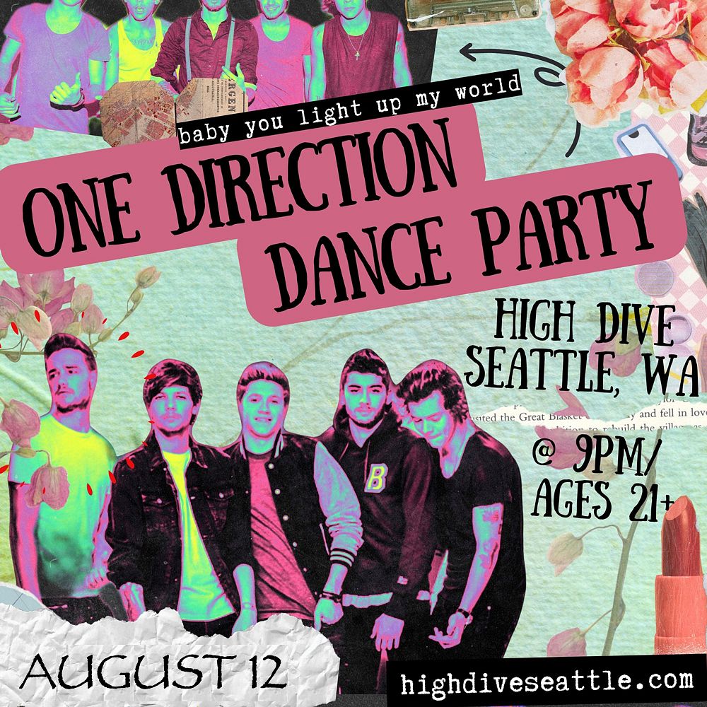 ONE DIRECTION DANCE NIGHT Tickets at High Dive in Seattle by High Dive ...