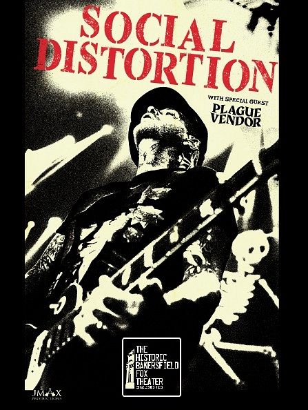Social Distortion Tickets at The Historic Bakersfield Fox Theater in Bakersfield by The Historic ...