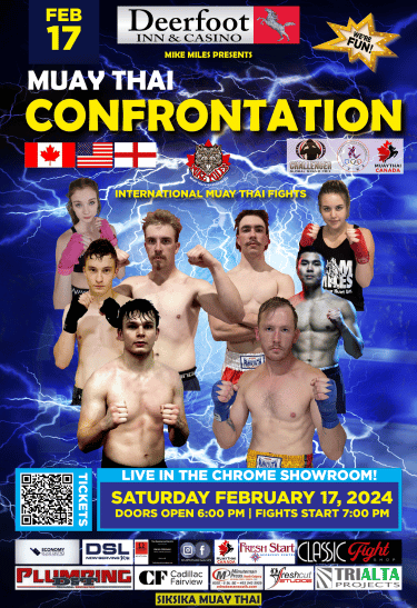 Mike Miles Muay Thai - CONFRONTATION Tickets at Deerfoot Inn & Casino ...