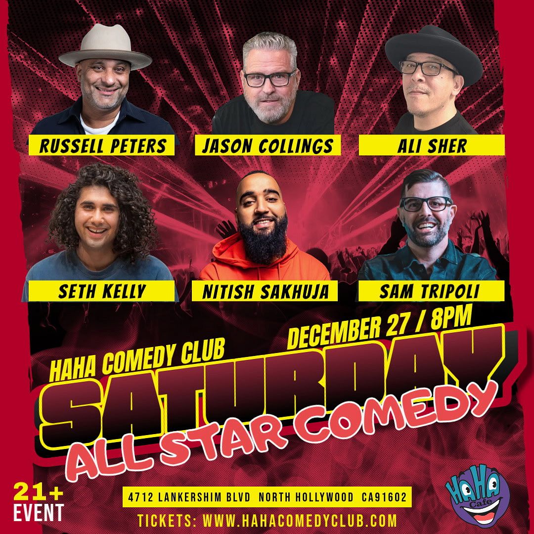 Saturday All Star Comedy Tickets at Ha Ha Comedy Club in Los Angeles by ...