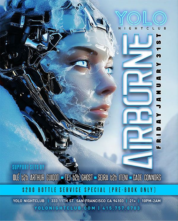 Airborne Tickets at YOLO Nightclub in SF by YOLO Nightclub | Tixr