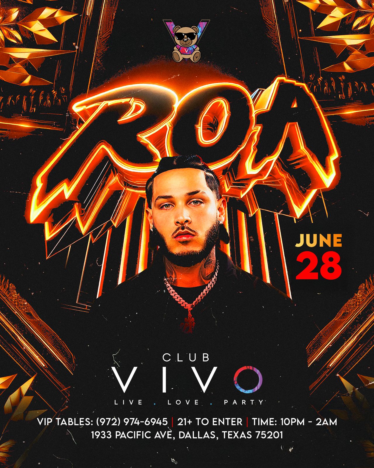 ROA Live In Concert at Club VIVO Tickets at Club VIVO in Dallas by Club ...