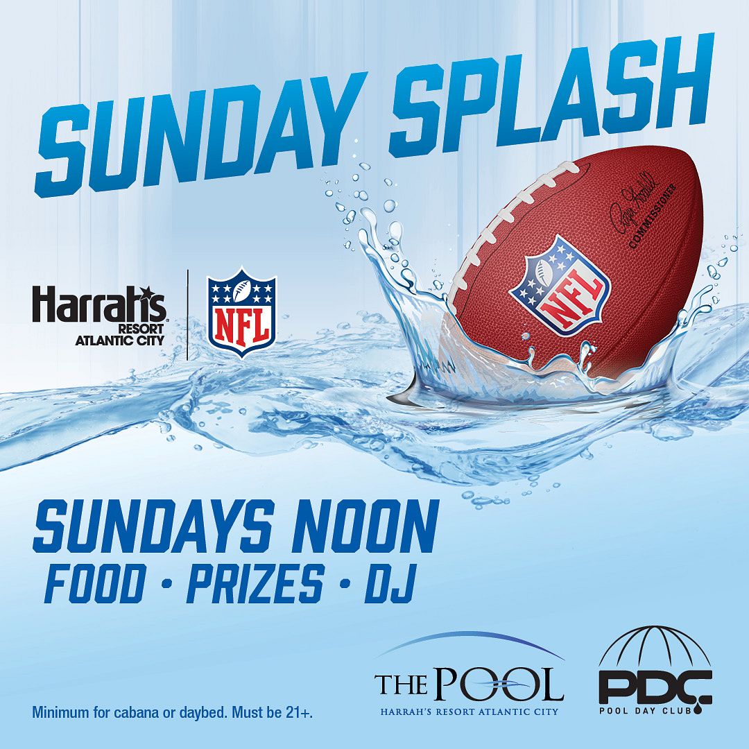 Sunday Splash at The Pool Day Club Tickets at The Pool at Harrah's Resort Atlantic City in ...