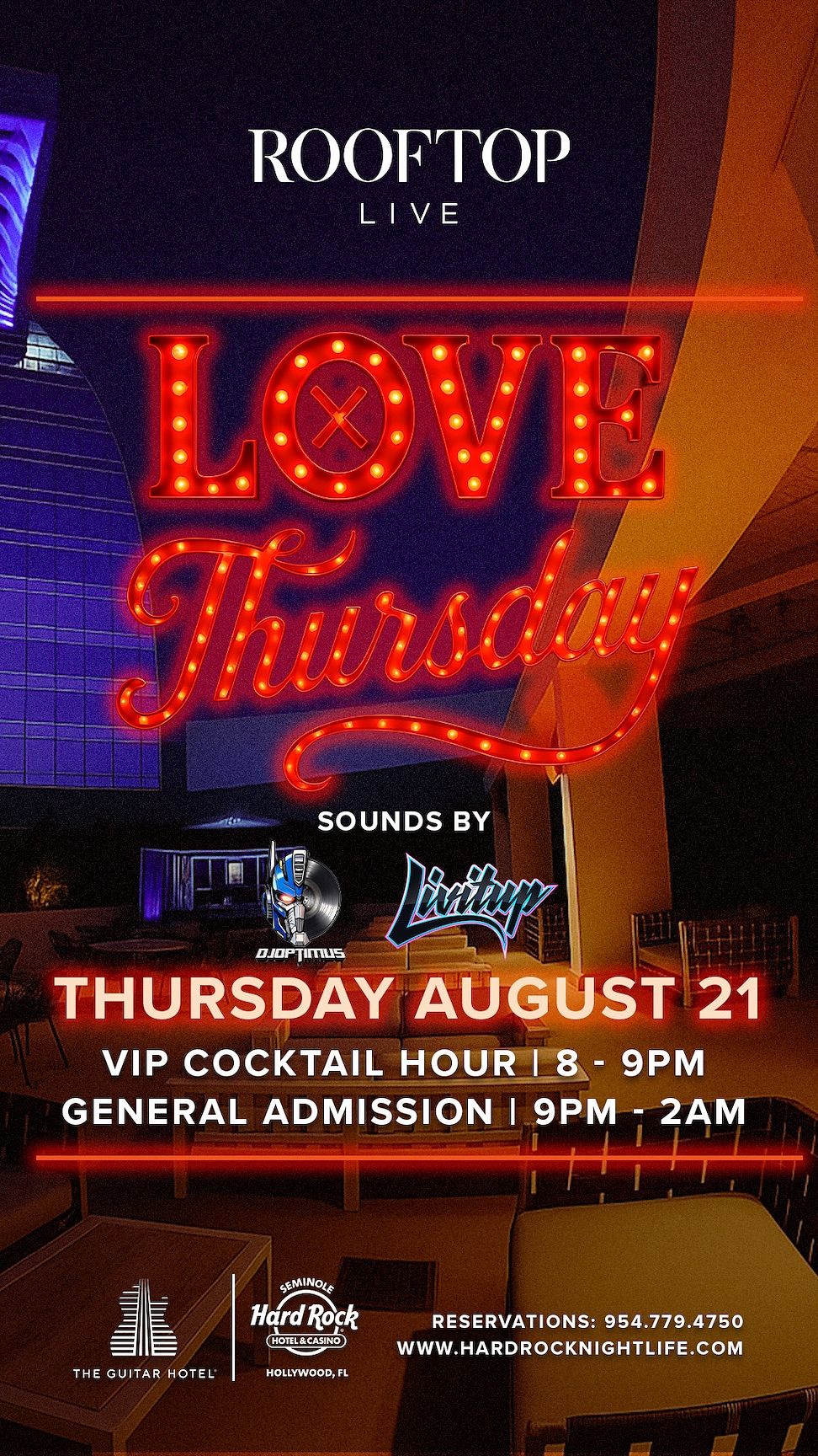Love Thursdays | Rooftop Live Tickets at Rooftop Live in Hollywood by ...
