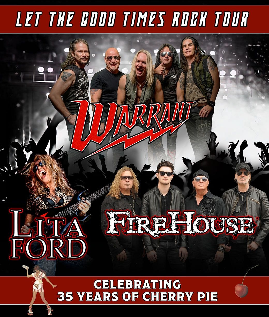 Warrant: Let The Good Times Rock Tour (Katy) Tickets at Home Run Dugout ...