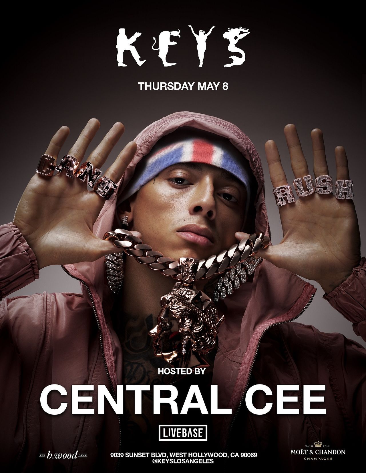 CENTRAL CEE Tickets at Keys in West Hollywood by Keys Los Angeles - h ...