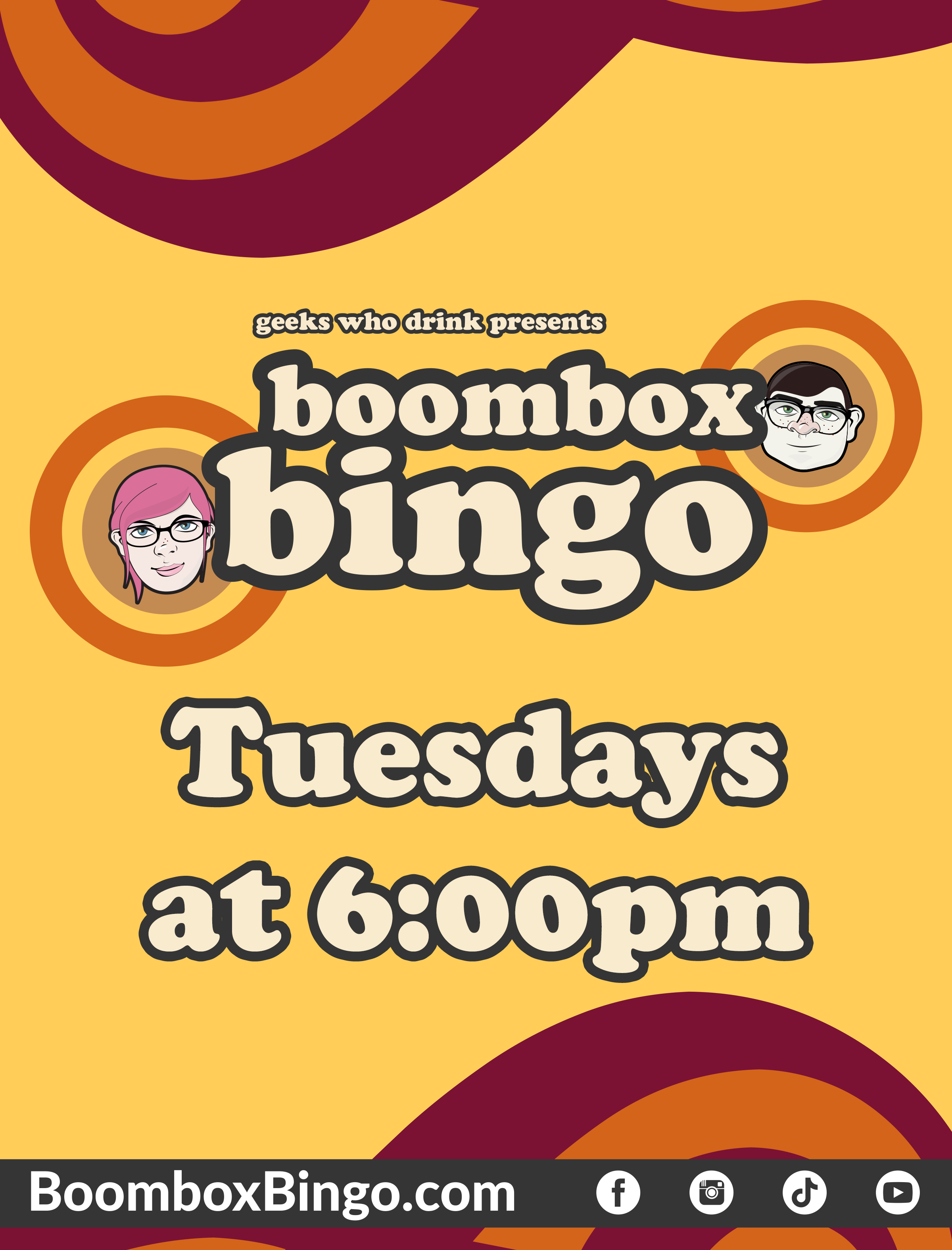 Geeks Who Drink Presents: Boombox Musical Bingo - TUESDAYS Tickets at ...