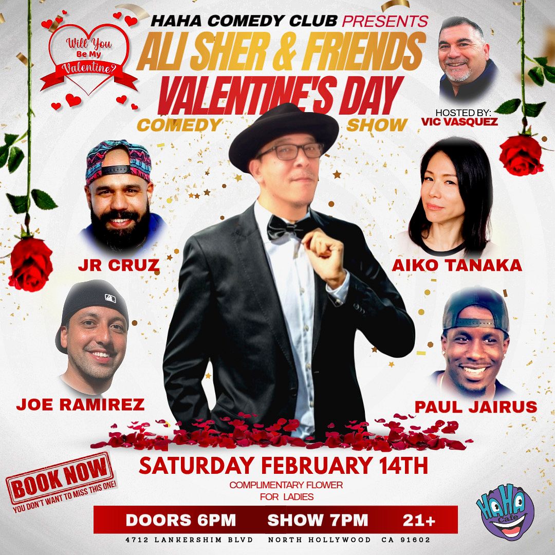 Ali Sher & Friends Valentines Day Show Tickets at Ha Ha Comedy Club in ...