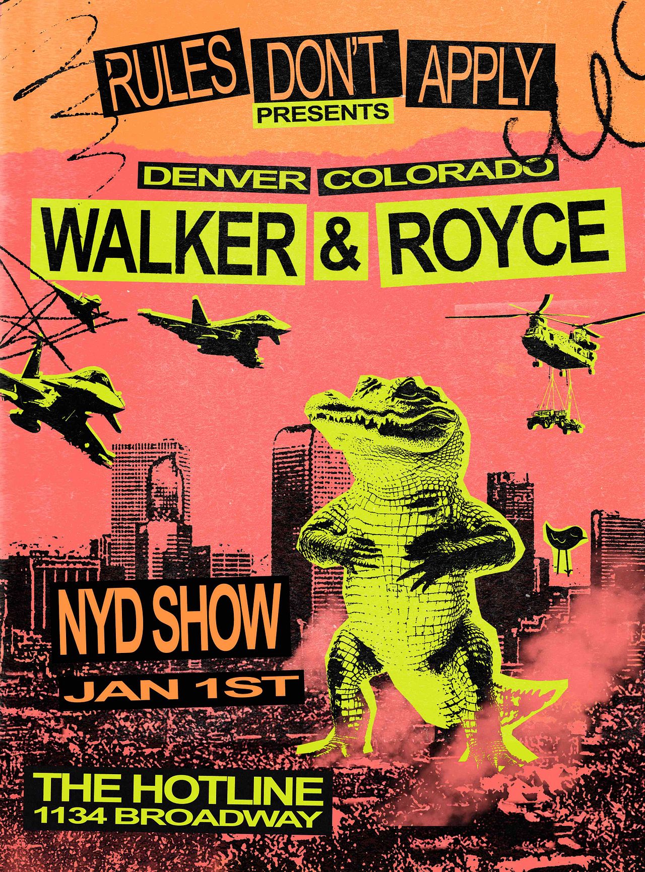 WALKER & ROYCE RDA New Years Day Tickets at the540room in Denver by ...
