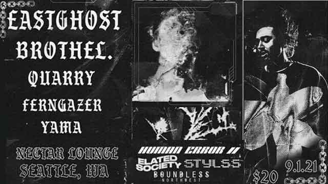 EASTGHOST with Brothel. Tickets at Nectar Lounge in Seattle by Nectar ...