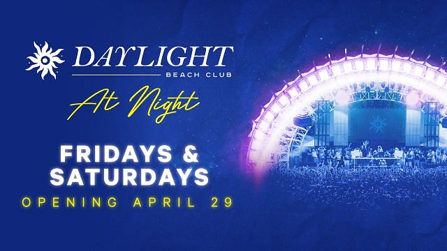 Events Calendar - DAYLIGHT Beach Club