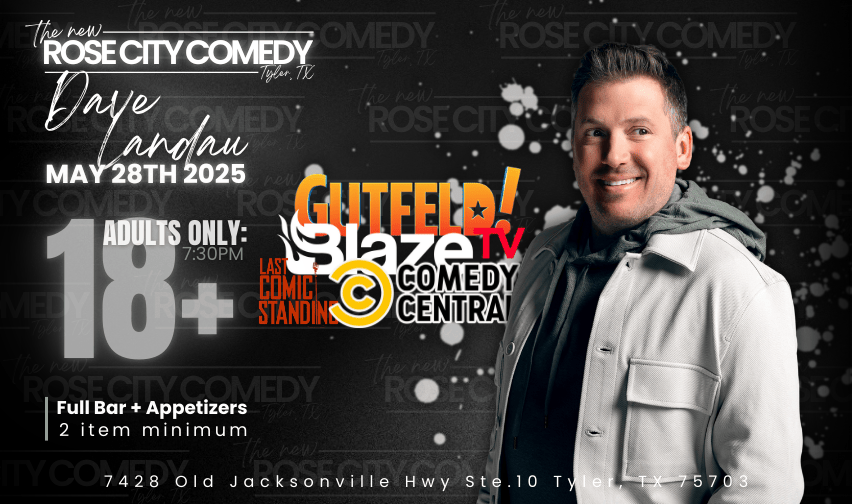 DAVE LANDAU Tickets at Rose City Comedy in Tyler by Rose City Comedy ...