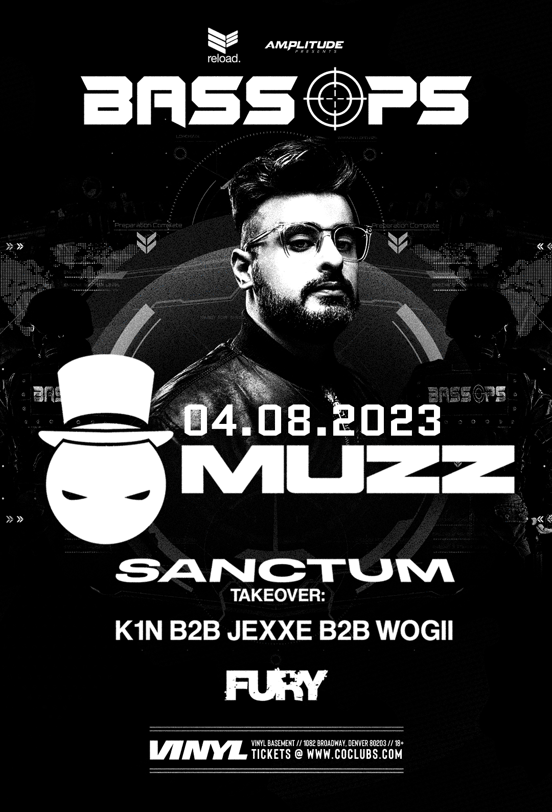 BASS OPS: MUZZ Tickets at Club Vinyl in Denver by Club Vinyl | Tixr