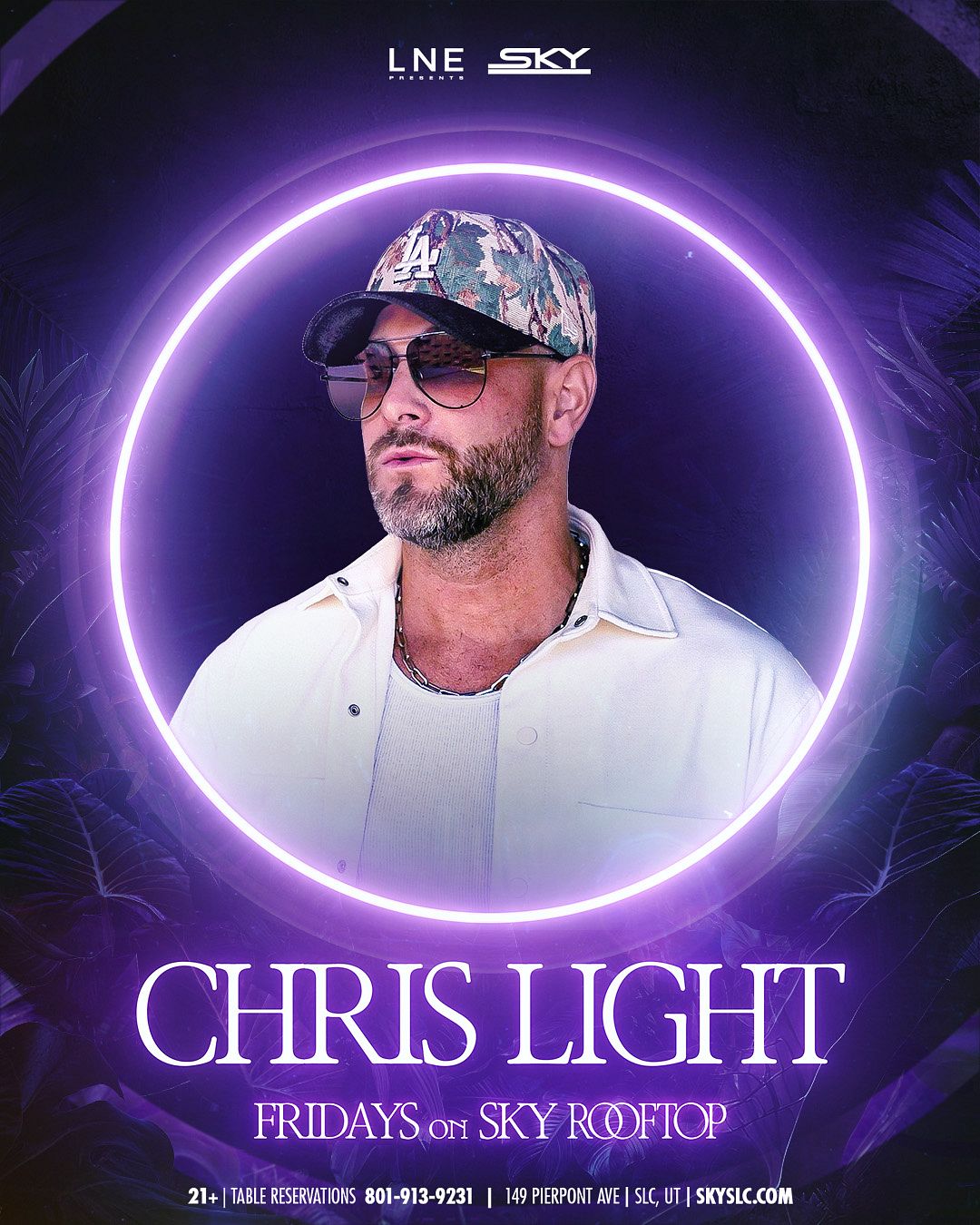 CHRIS LIGHT on SKY ROOFTOP Tickets at Sky SLC in Salt Lake City by SKY ...