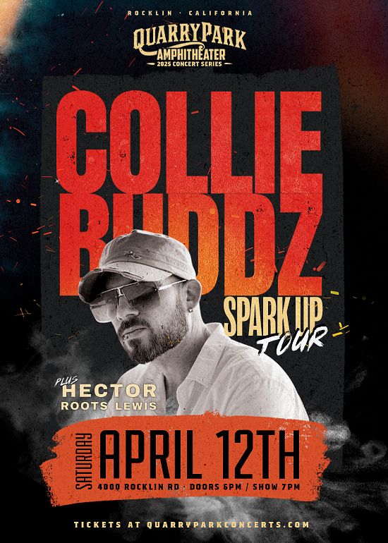 Collie Buddz Tickets at Quarry Park Amphitheater in Rocklin by Rocklin ...