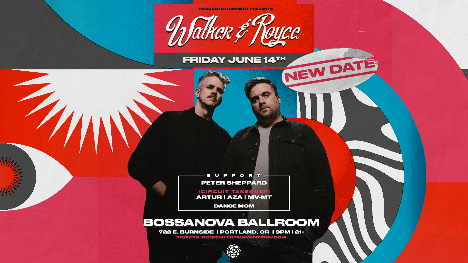Walker & Royce Tickets at Bossanova Ballroom in Portland by Rose ...