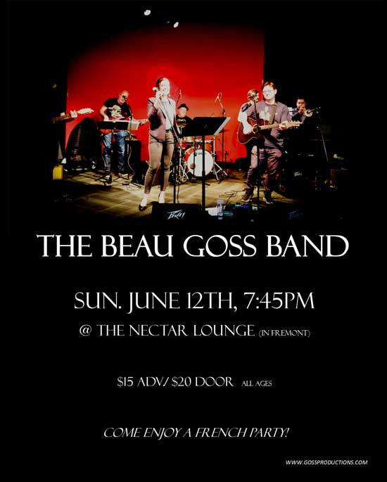 THE BEAU GOSS BAND Tickets at Nectar Lounge in Seattle by Nectar Lounge ...