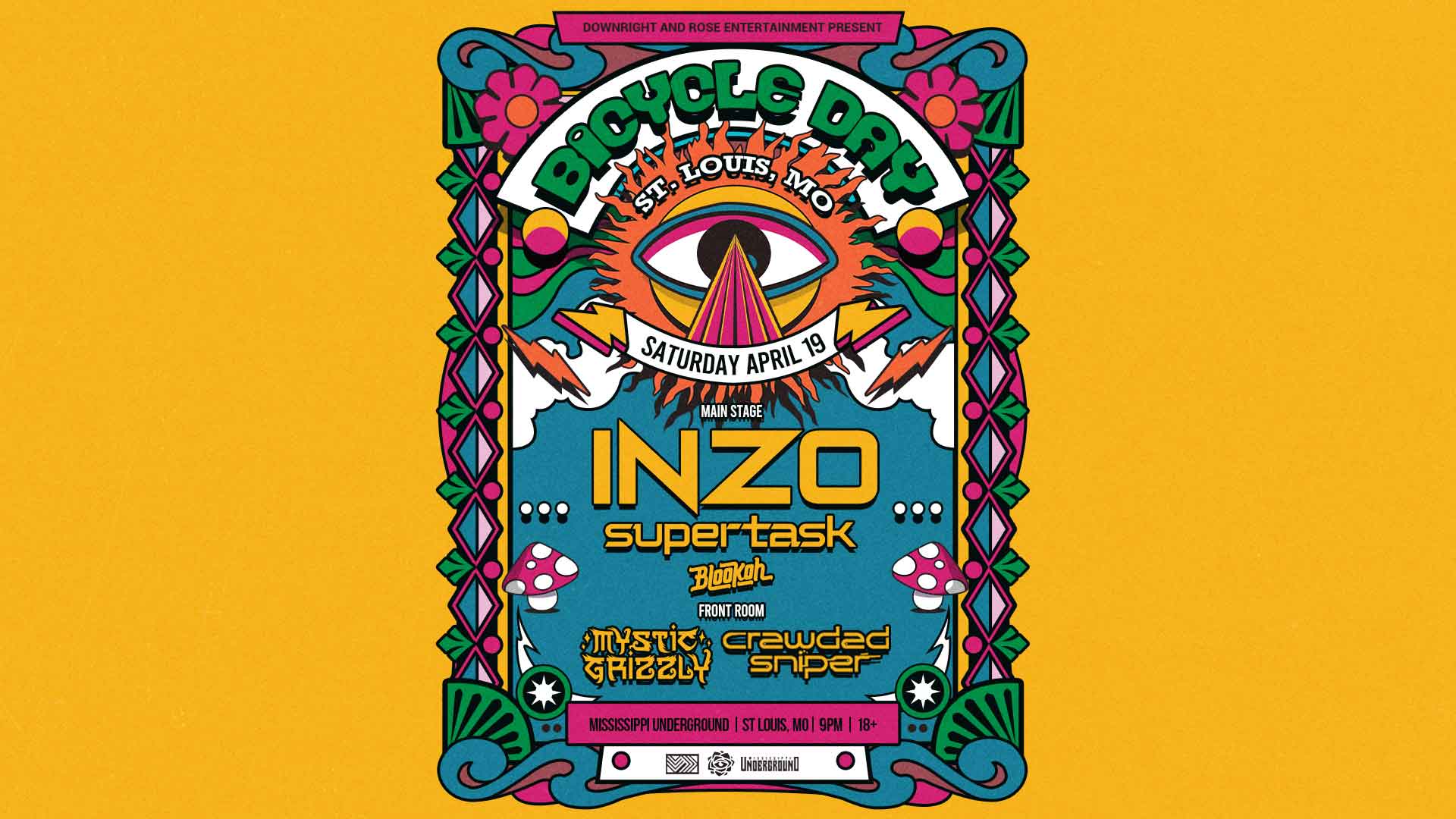 BICYCLE DAY w/ INZO, SUPERTASK, MYSTIC GRIZZLY Tickets at Mississippi ...