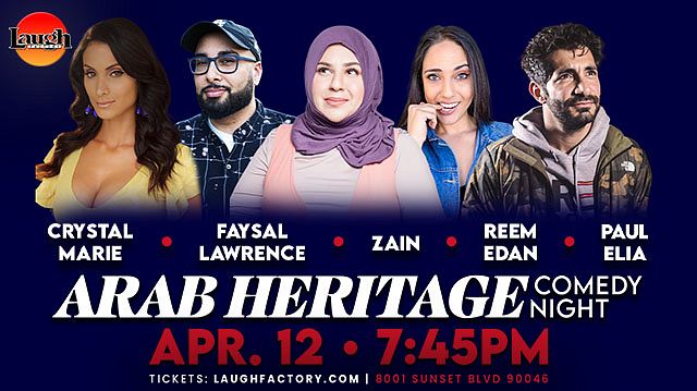 Arab Heritage Comedy Night Tickets at Laugh Factory Hollywood in Los ...
