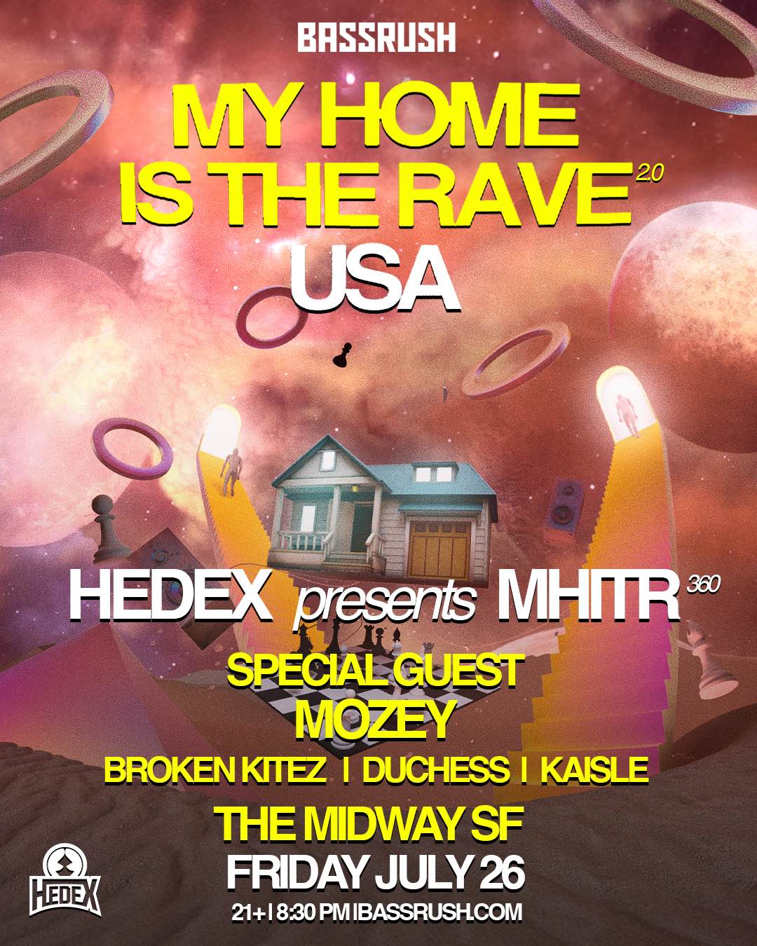 Bassrush: HEDEX presents MHITR SF Tickets at The Midway in San ...