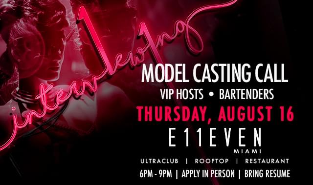 Model Casting Call Tickets at E11EVEN Miami in Miami by 11 Miami | Tixr Model Casting Call Tickets at E11EVEN Miami in Miami by 11 Miami | Tixr