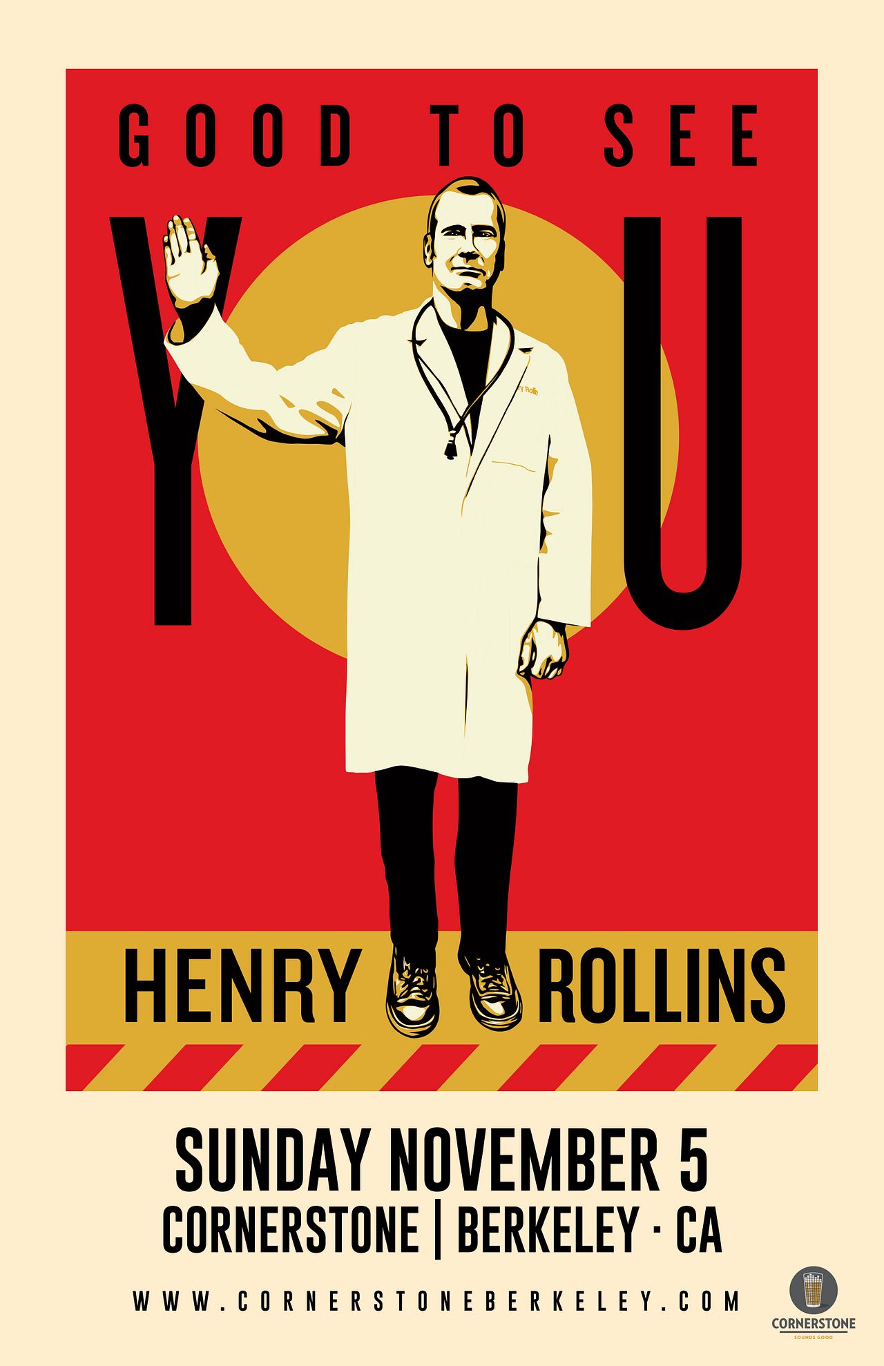 Henry Rollins: Good To See You | Fully Seated Tickets at Cornerstone in ...