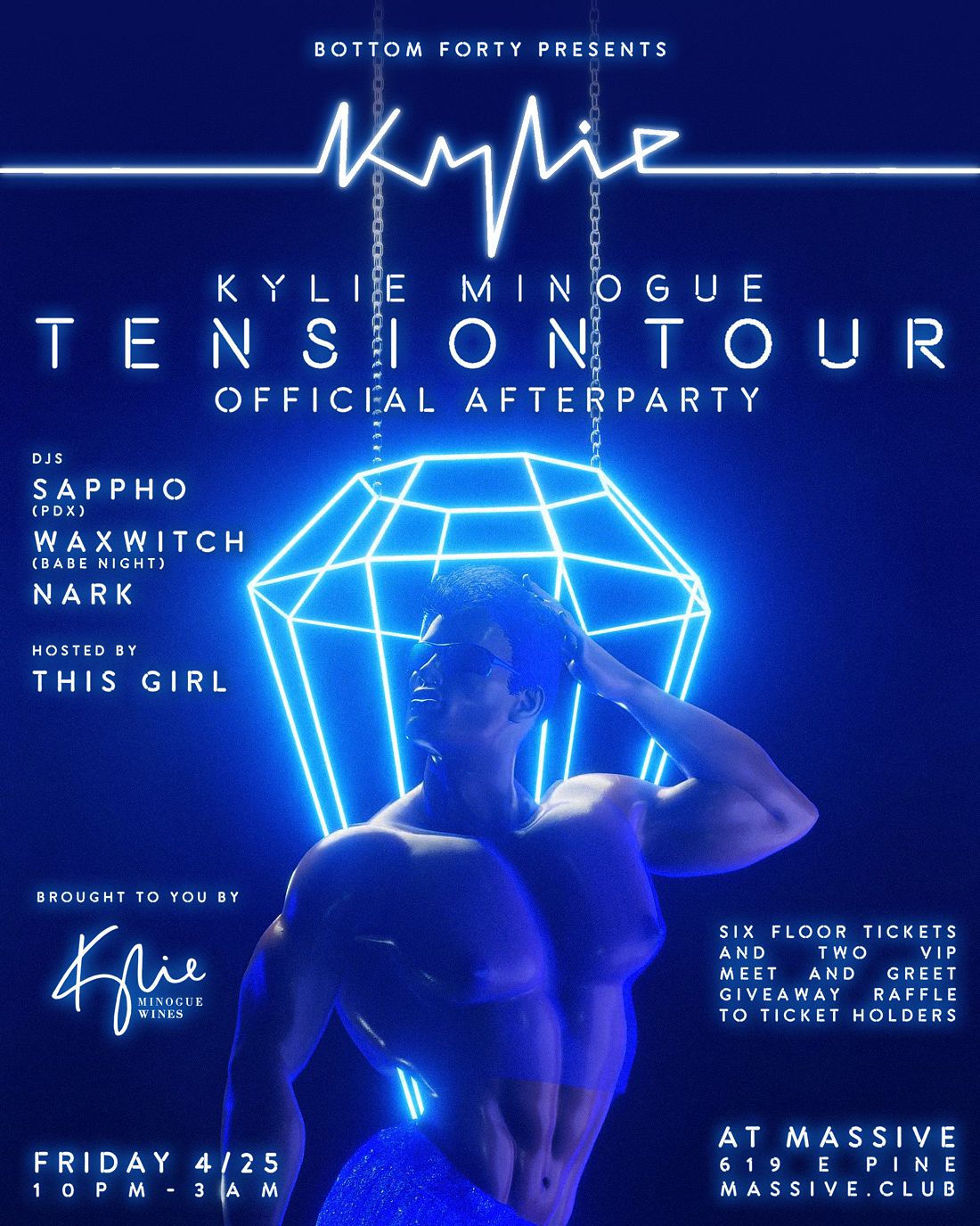 Kylie Minogue Tension Tour Official After Party Tickets at Massive in ...