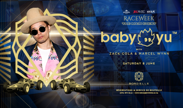 Baby Yu (Raceweek) Tickets at Bord'Elle Boutique Bar & Eatery in ...