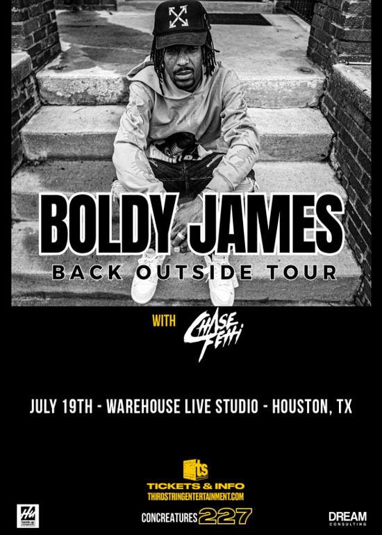 BOLDY JAMES BACK OUTSIDE TOUR Tickets at The Studio at Warehouse Live ...