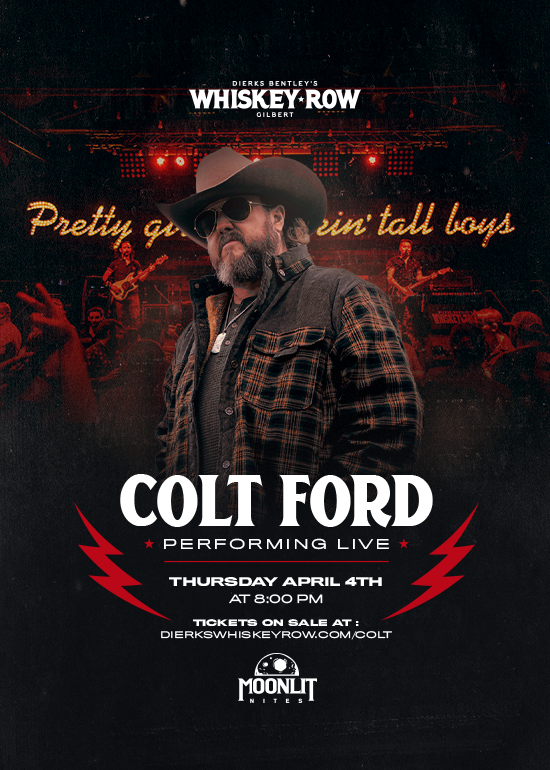 Colt Ford Tickets at Whiskey Row - Gilbert, AZ in Gilbert by RHG | Tixr