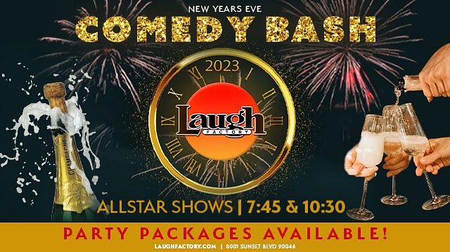 New Years Eve Comedy Bash Tickets at Laugh Factory Hollywood in Los ...