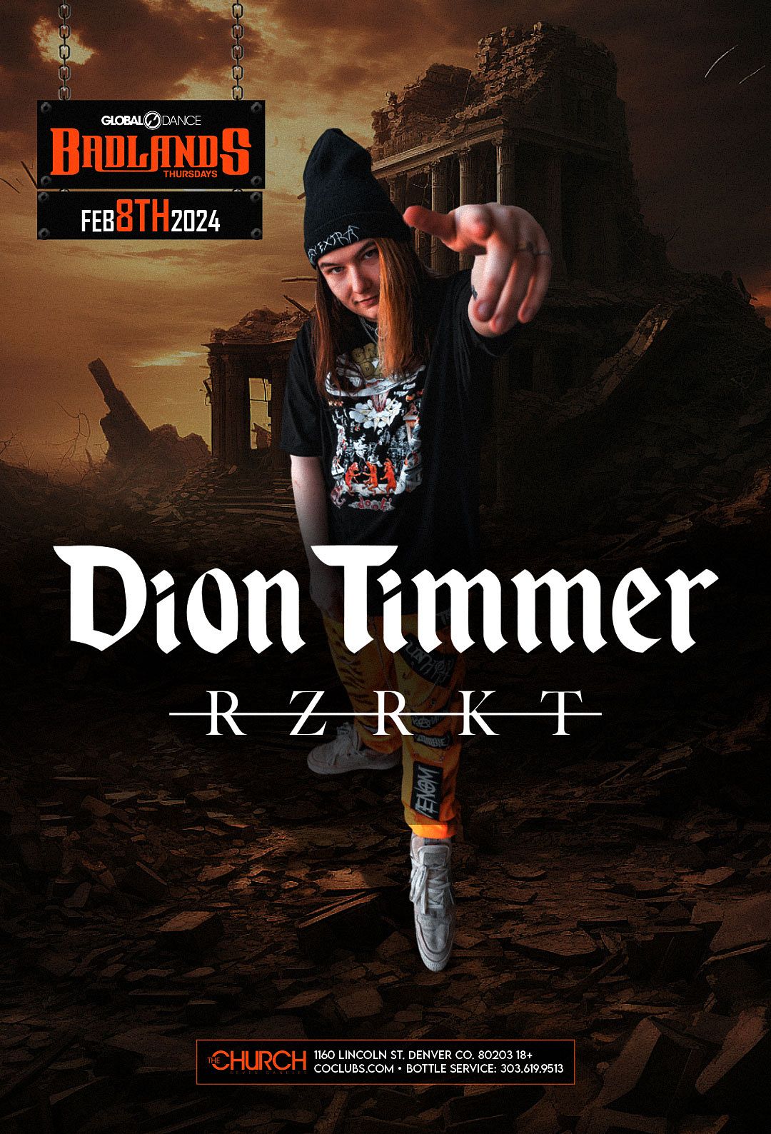 Dion Timmer Tickets at The Church Nightclub in Denver by The Church ...