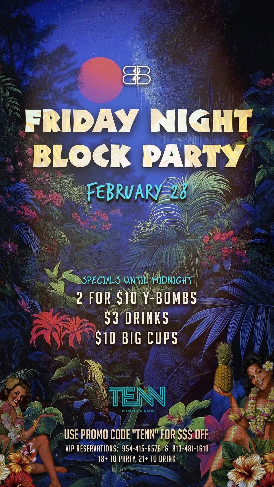 Friday Night Block Party: 2.28.25 Tickets at Tally Strip in Tallahassee ...
