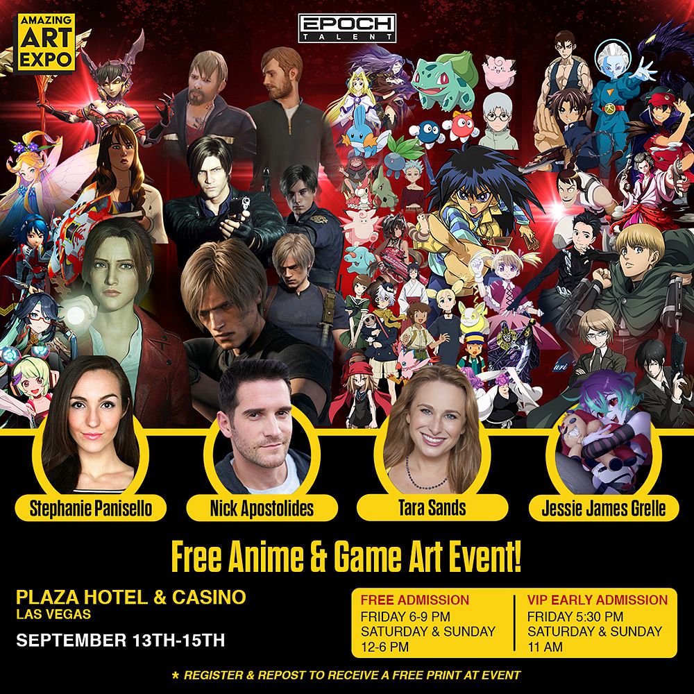 Free Anime & Game Expo: Featuring Voices from Pokemon, My Hero, AOT ...