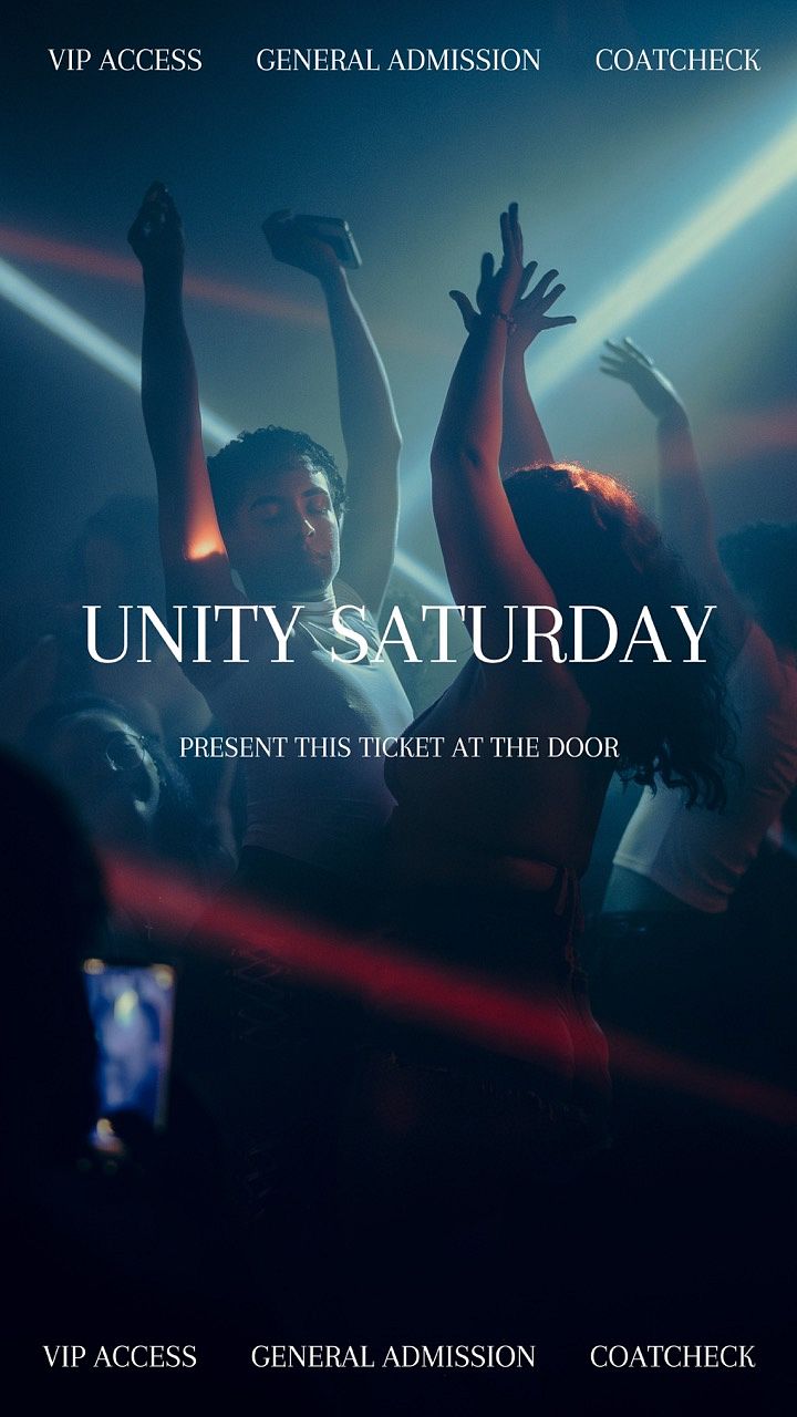 Unity - Saturday Tickets at Club Unity in Montréal by Club Unity | Tixr