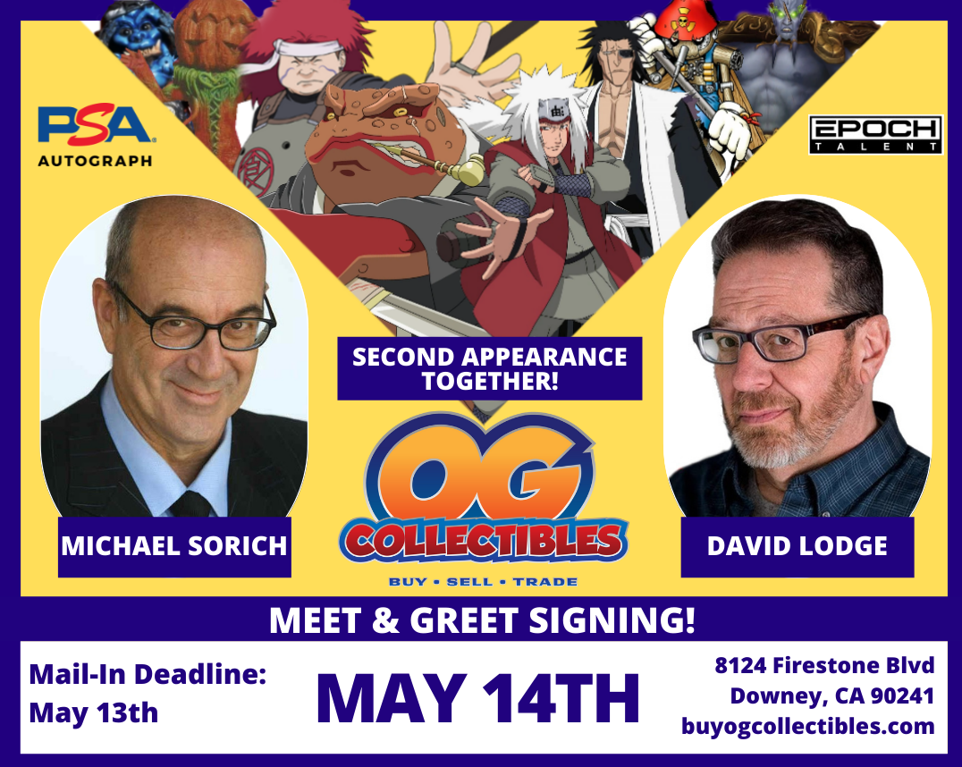 David Lodge & Michael Sorich Meet & Greet Signing Tickets at OG ...