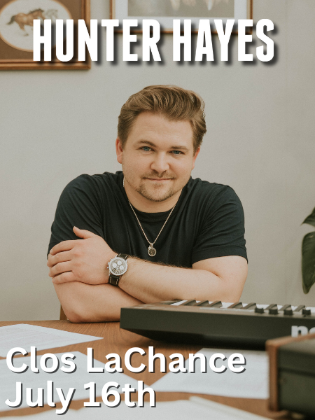 KRTY.com and DGDG Present Hunter Hayes Tickets at Clos LaChance Winery ...