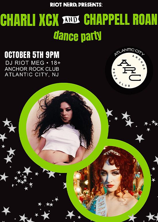 Charli XCX & Chappell Roan dance party Tickets at Anchor Rock Club in ...